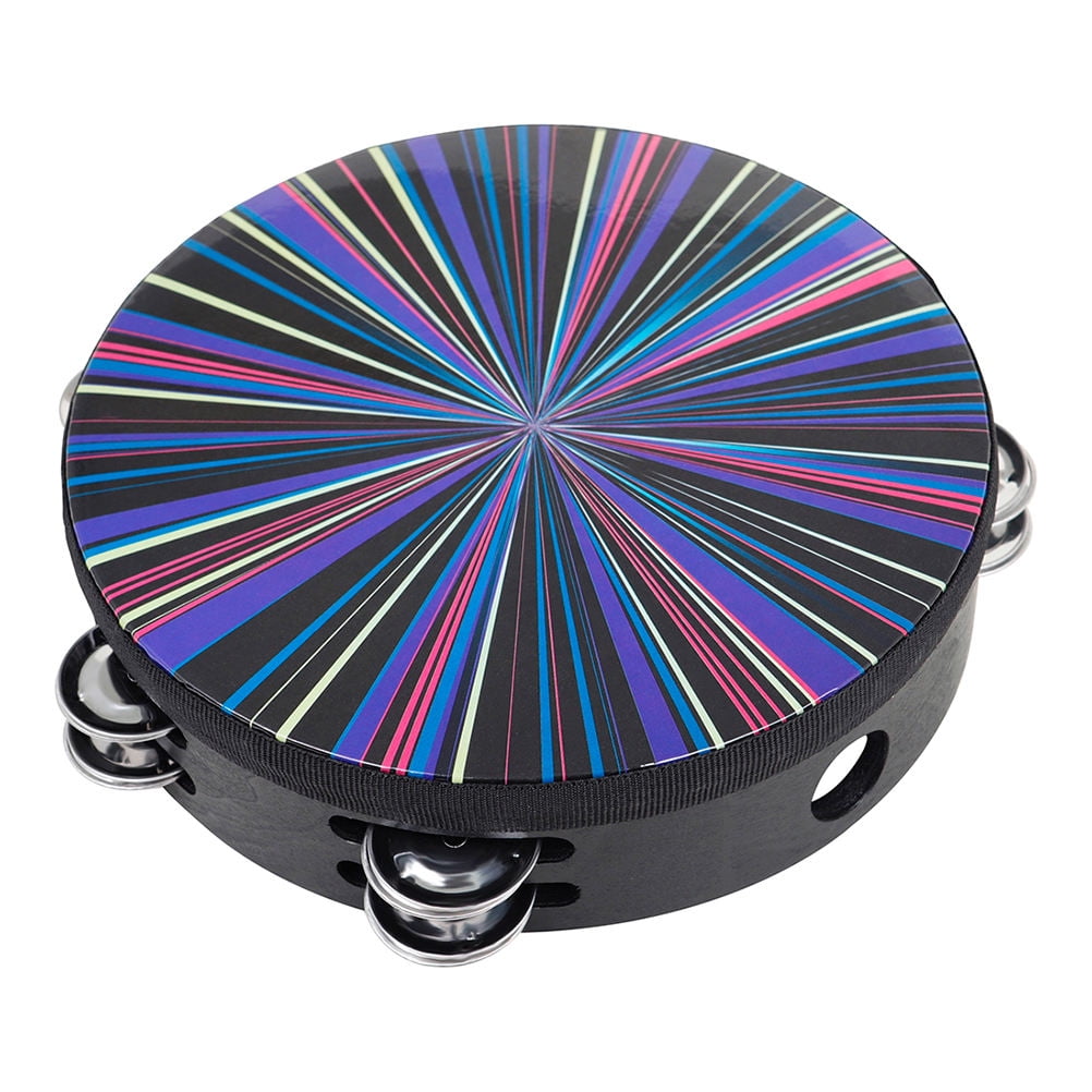 FELTECHELECTR Hand Percussion Instruments Double Row Tambourine ...
