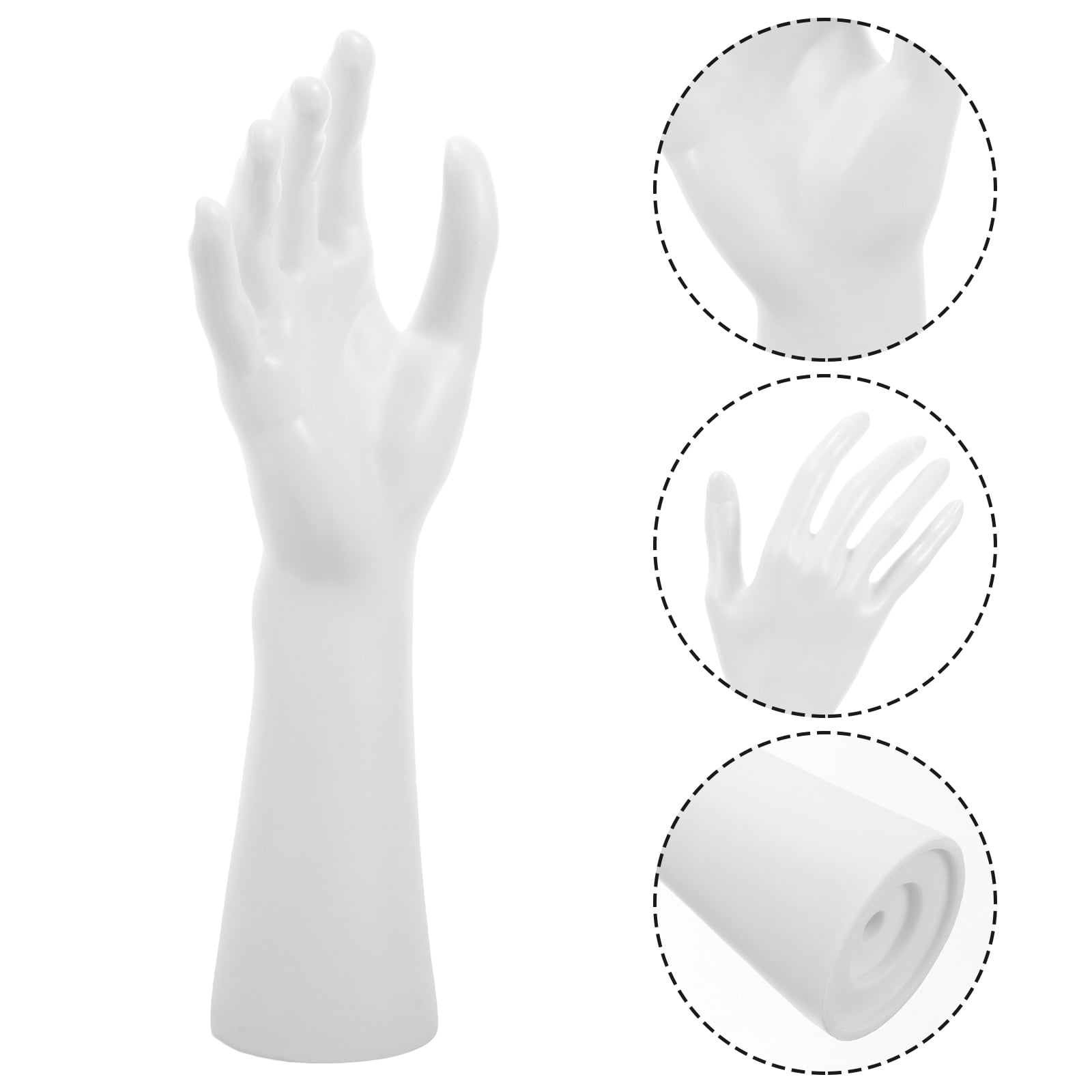 FELTECHELECTR 1Pcs Hand Mannequin Display Stand for Bracelet Black ...