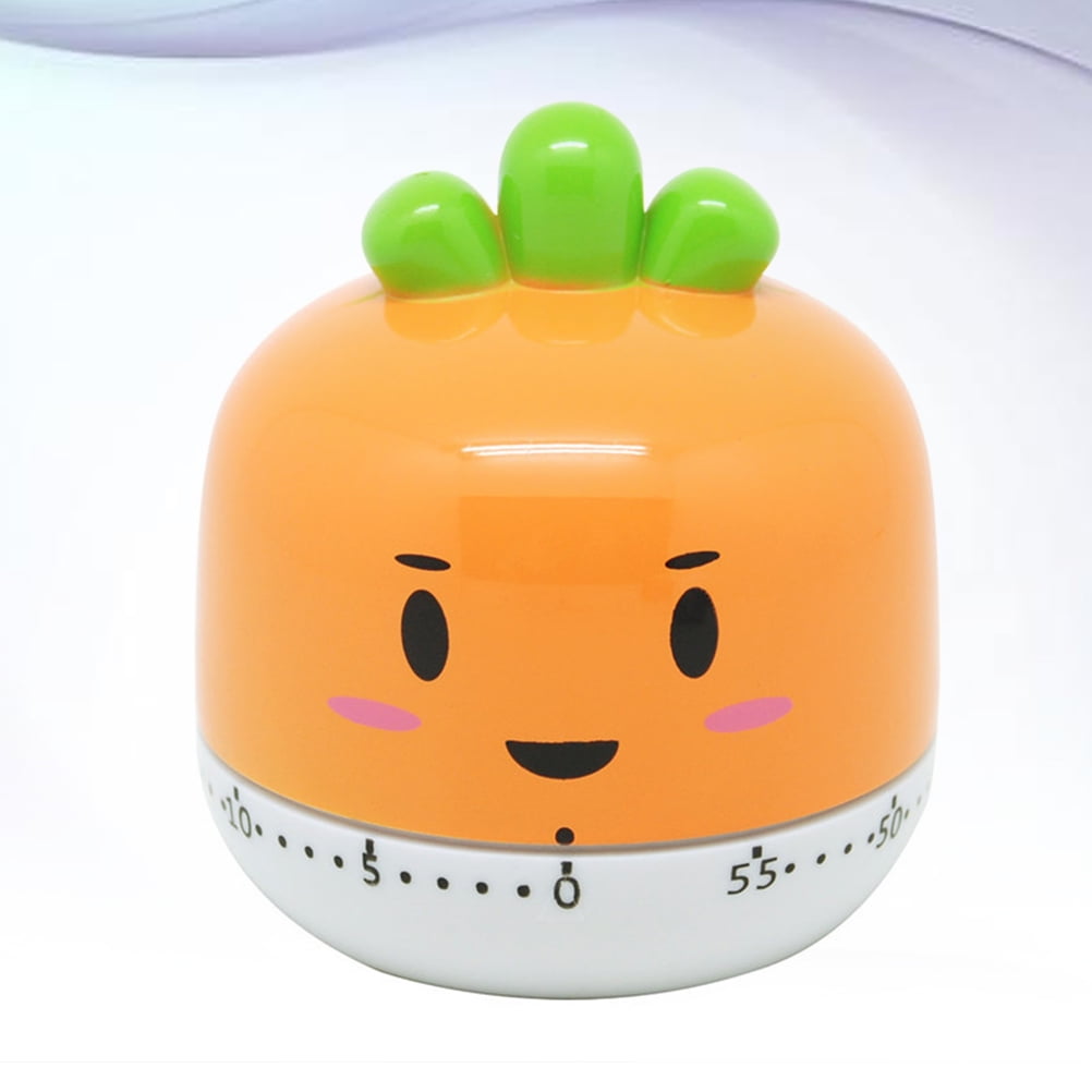 FELTECHELECTR 1Pcs Mechanical Timer for Cooking Tomato-shaped Orange Plastic with Countdown and ...