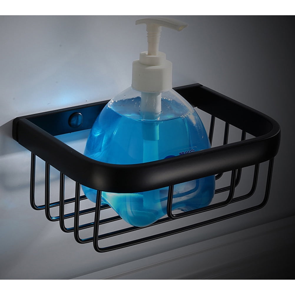 FELTECHELECTR 1Pcs Modern Black Storage Rack for Bathroom Wall ...