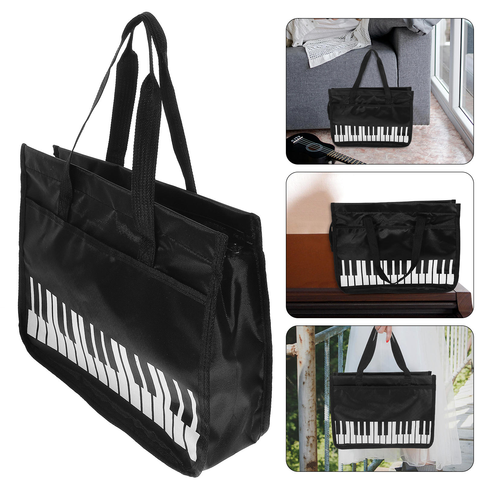 FELTECHELECTR 1Pcs Oxford Cloth Music Sheet Bag for Performances with ...