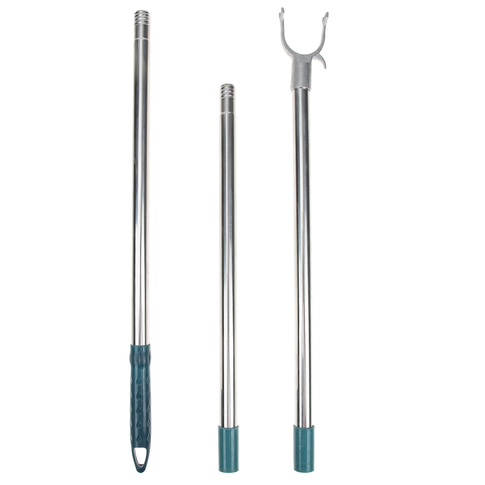 FELTECHELECTR 1Pcs Splicing Clothes Reach Pole Dark Green Stainless ...