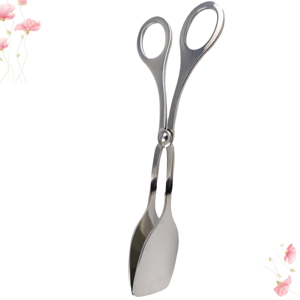 FELTECHELECTR 1Pcs Stainless Steel Salad Scissor Tong Food Gripping For ...