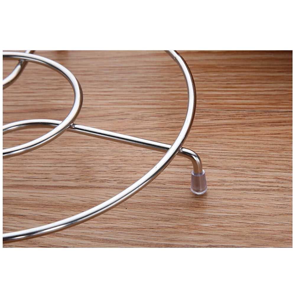 FELTECHELECTR Stainless Steel Steamer Stand Silver 1Pcs 7.9x6.9x1.1In ...