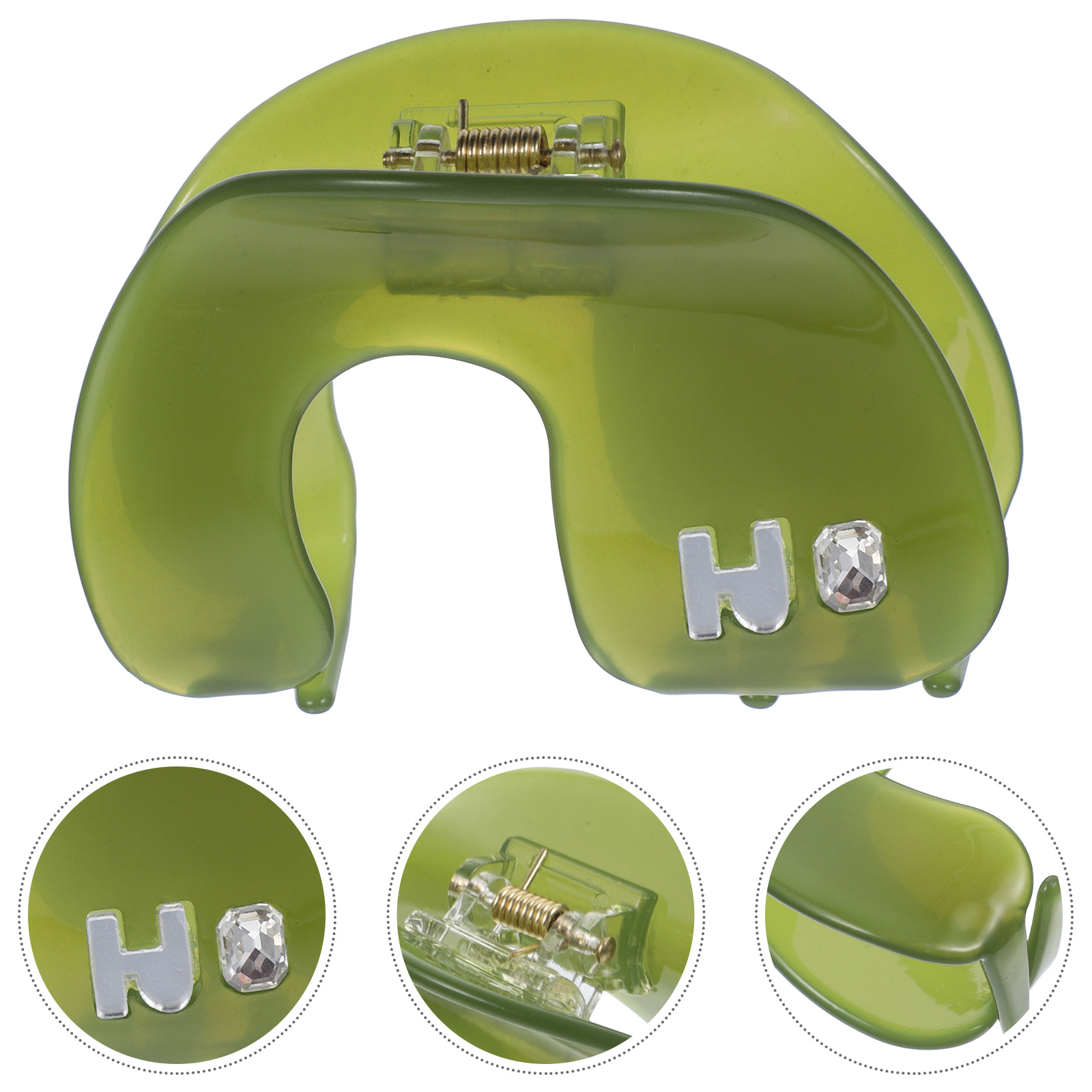 FELTECHELECTR 1Piece Hair Claw Clip for Women U Shape Acetate Sheet ...