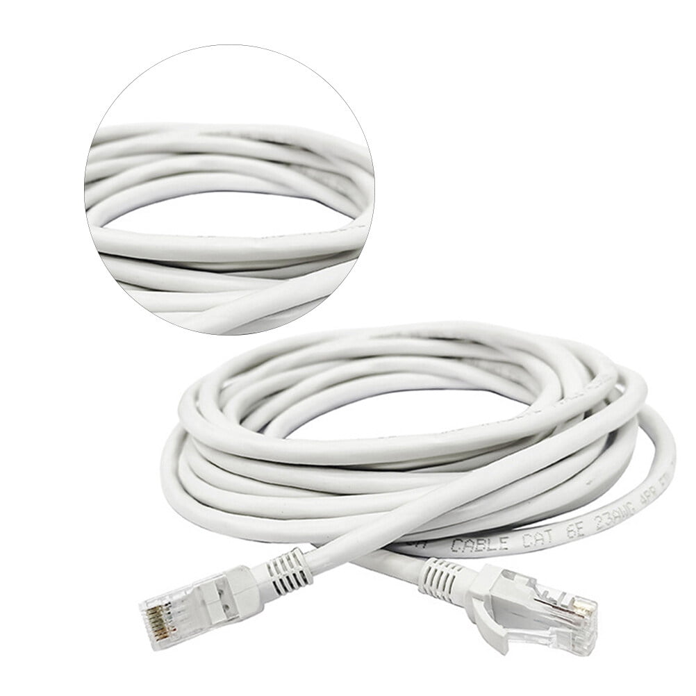 FELTECHELECTR 1Set 1500x1.2x1cm White Ethernet Cable Extender for ...