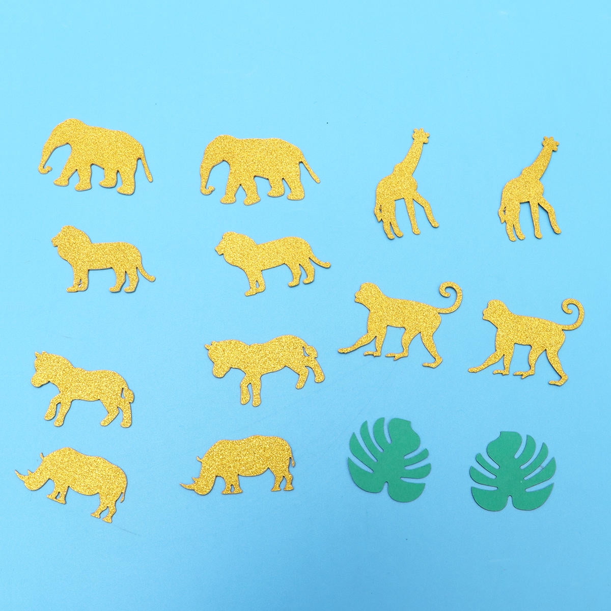 FELTECHELECTR 1Set Assorted Color Confetti with Animal Shapes for Kids ...