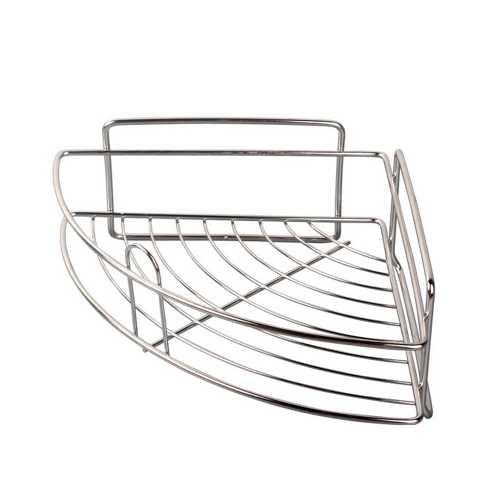 FELTECHELECTR 1Set Bathroom Wall Shelf Suction Triangle Storage Rack ...