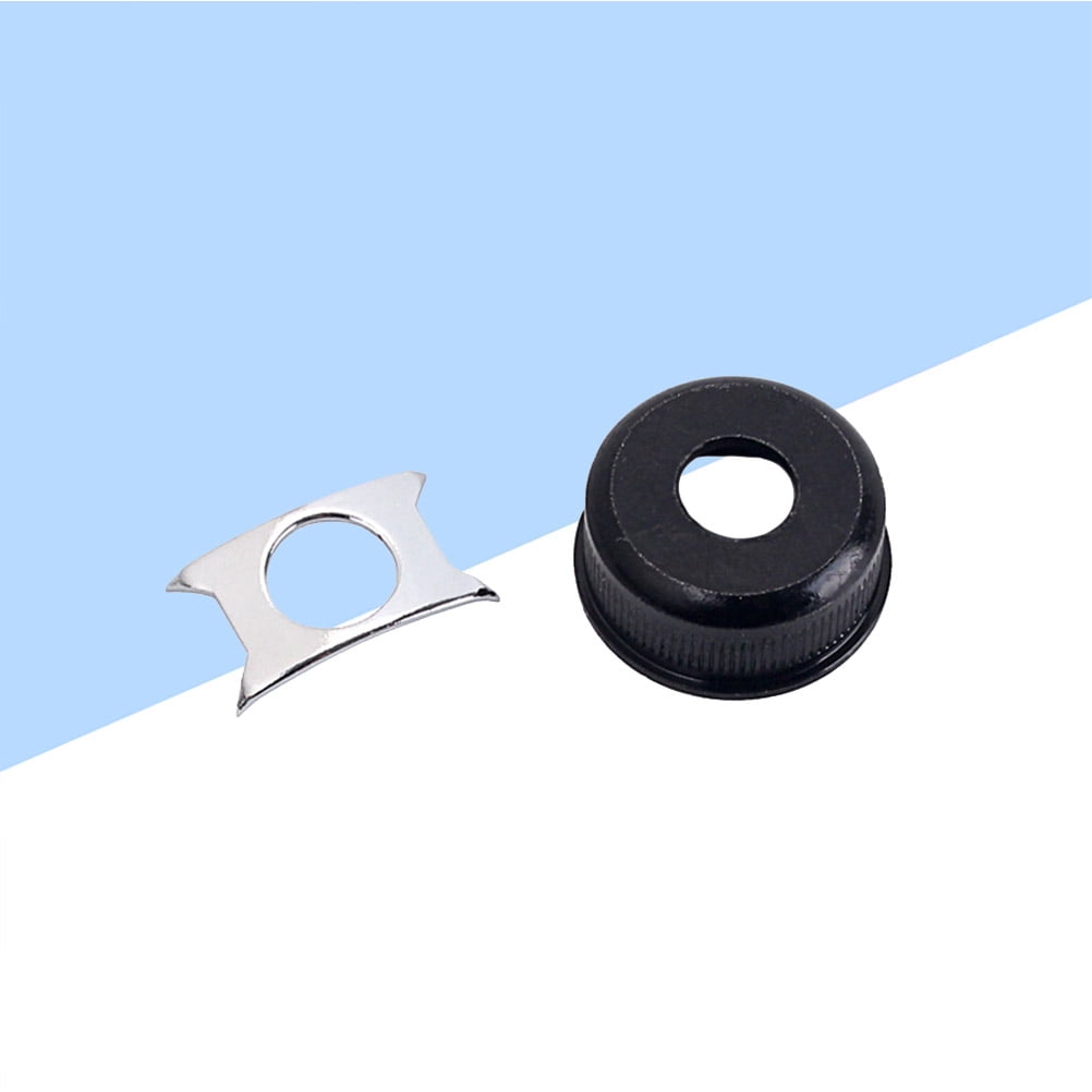 FELTECHELECTR 1Set Black Guitar Jack Socket for Bass Input Jack Plate ...