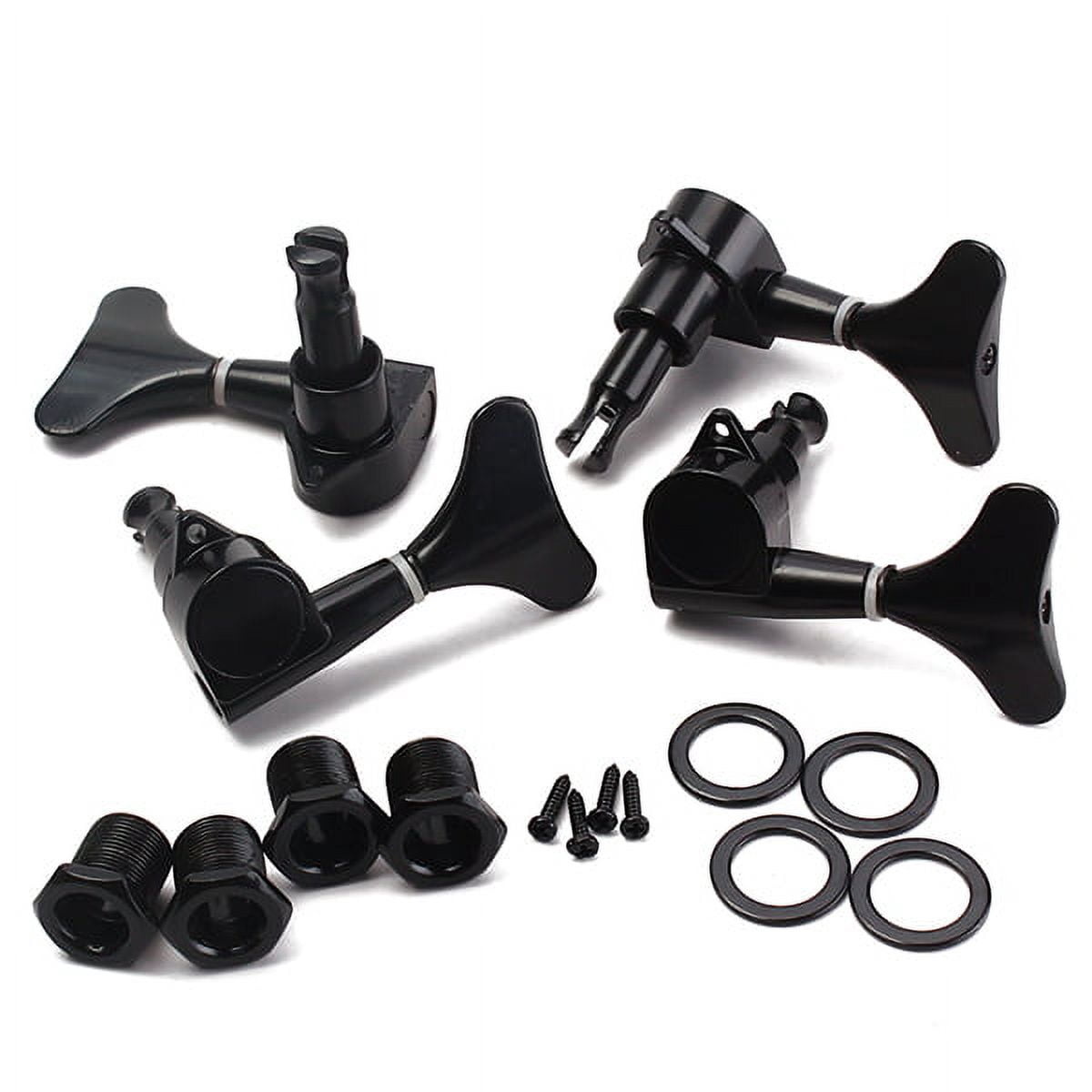 FELTECHELECTR Bass Guitar Machine Head Black 4Pcs 2.20X1.10X1.57in ...