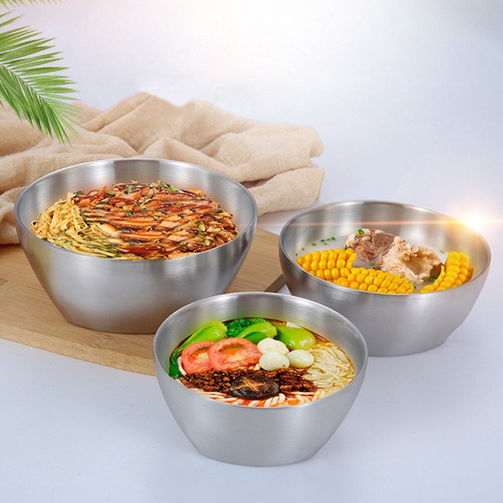 FELTECHELECTR 1Set Cold Resistant Stainless Steel Bowl Large For ...