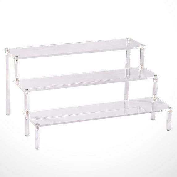 FELTECHELECTR 1Set Display Stand Rack Transparent 3-layer Stepped ...