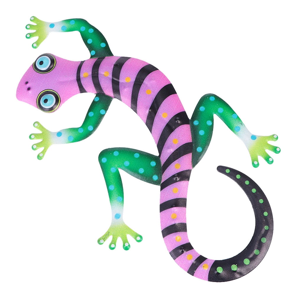 FELTECHELECTR 1Set Gecko Art Sculpture Iron Lizard Miniature Statue ...