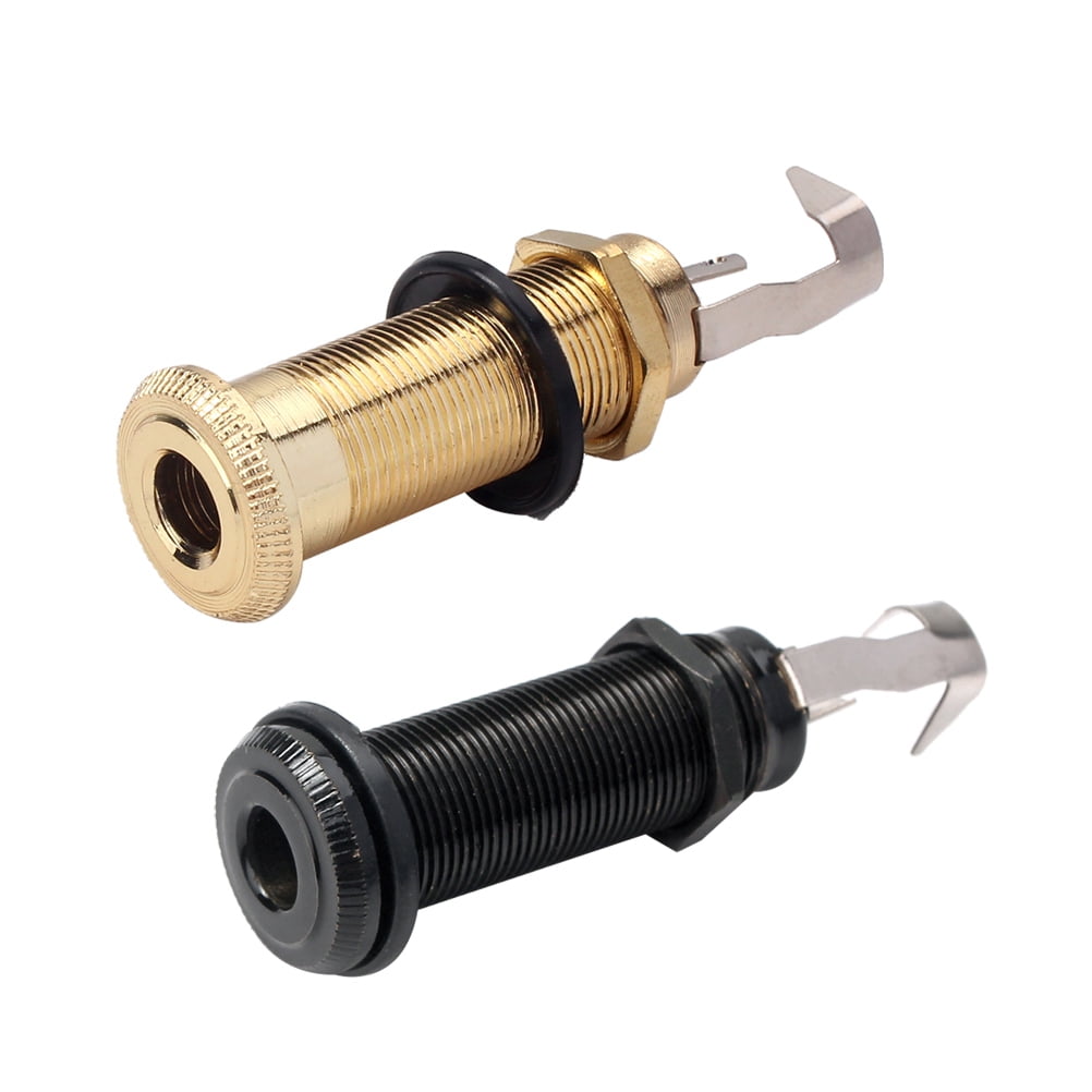 FELTECHELECTR 1Set Guitar Output Jack Plate Socket Metal Cylinder for ...