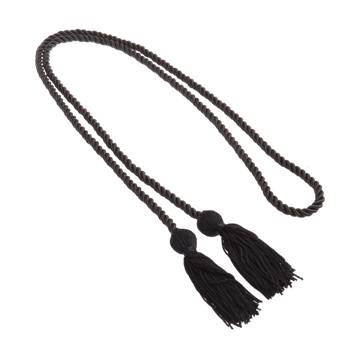 FELTECHELECTR 1Set Honor Ropes Graduation Cords Black Braided 63 Inches ...