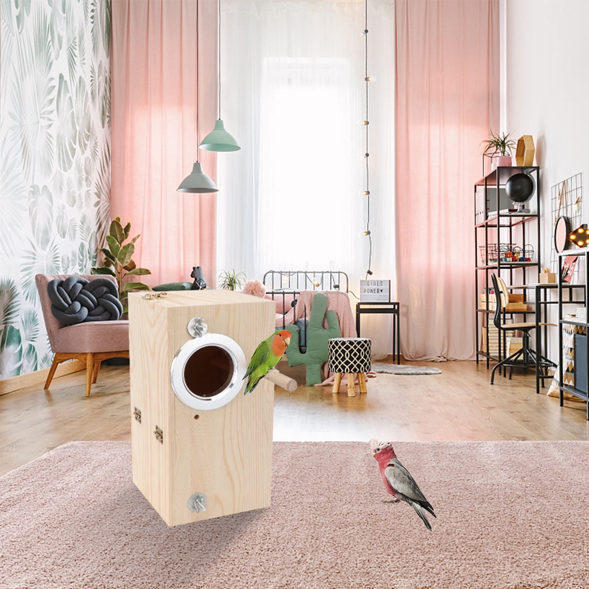 FELTECHELECTR 1Set House Shape Parrot Breeding Box for Bird Lovers in ...