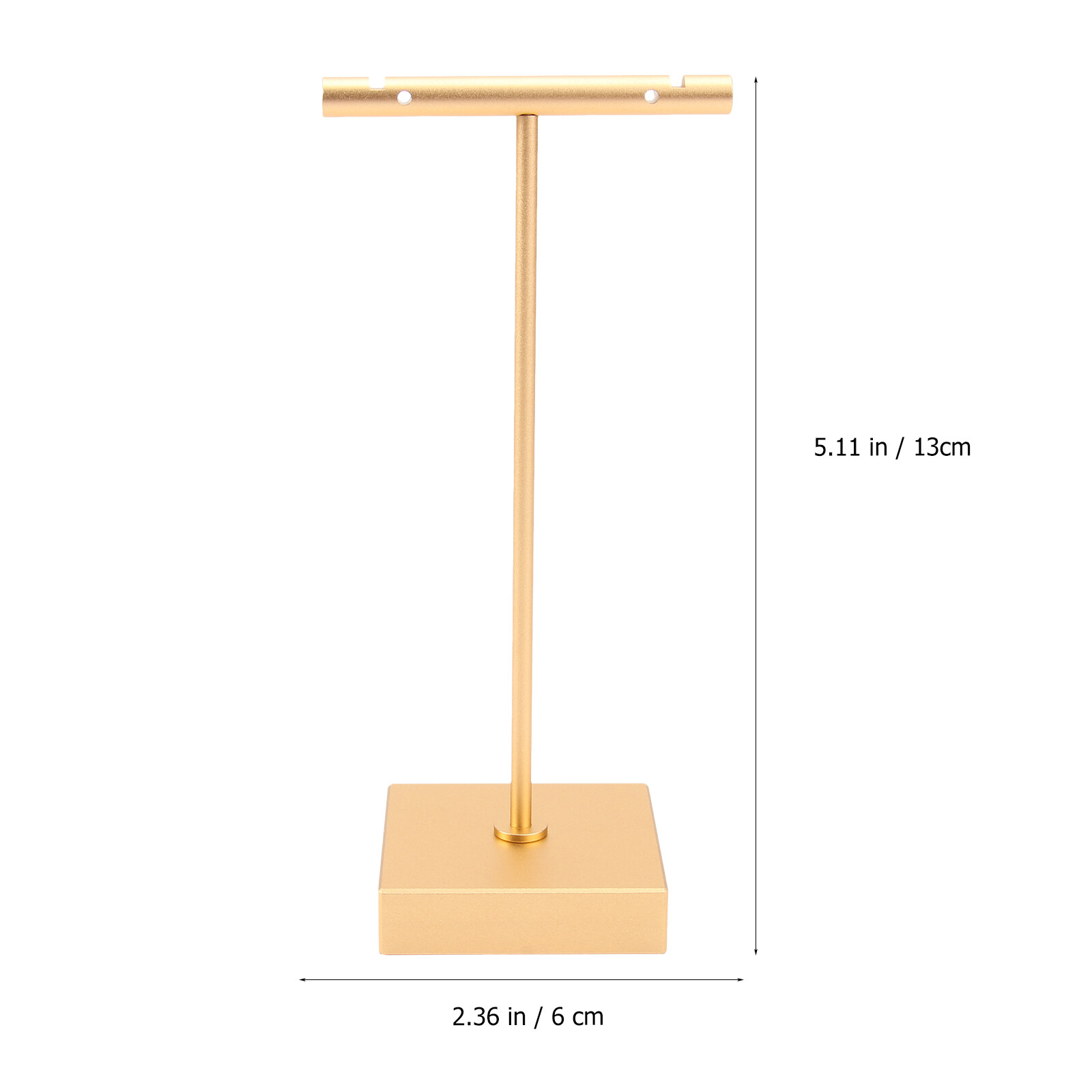 FELTECHELECTR 1Set Jewelry Display Stands Golden T Shaped Earring ...