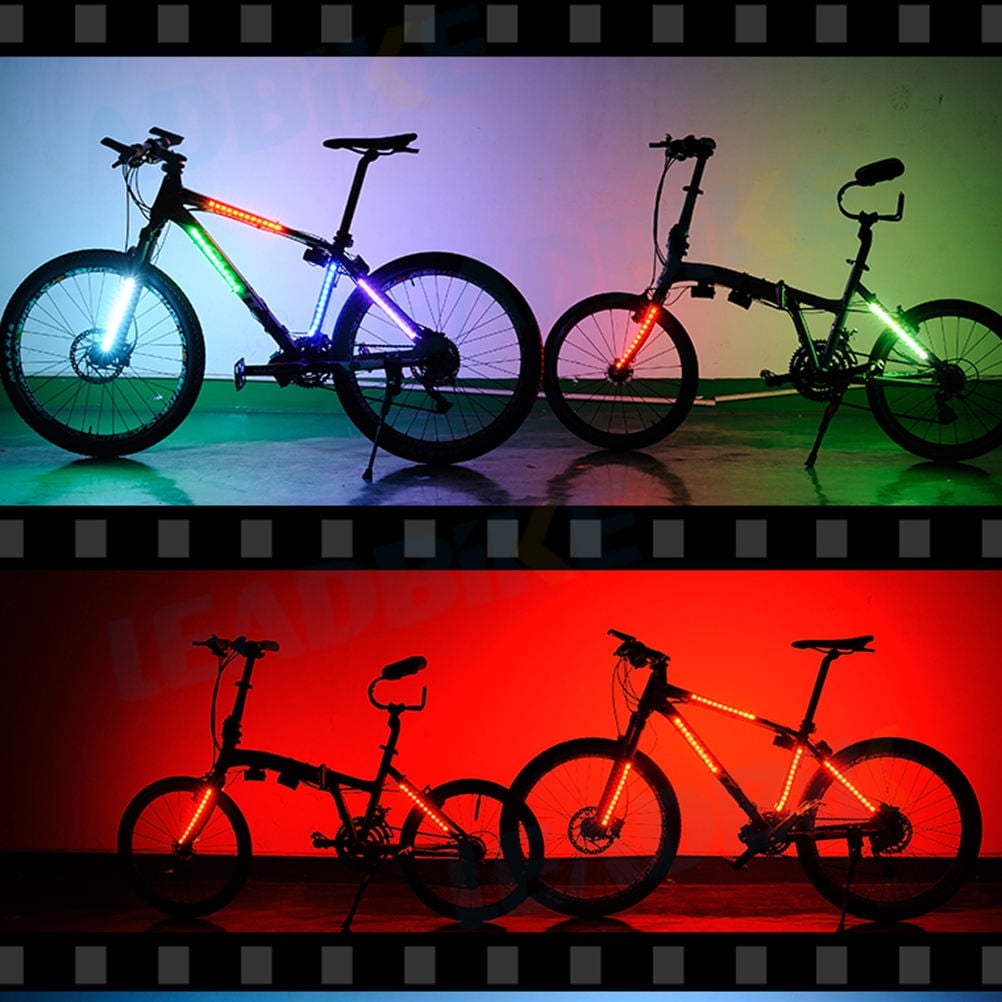 FELTECHELECTR 1Set LED Strip Bike Tailgate Light For Rainy Day Cycling ...