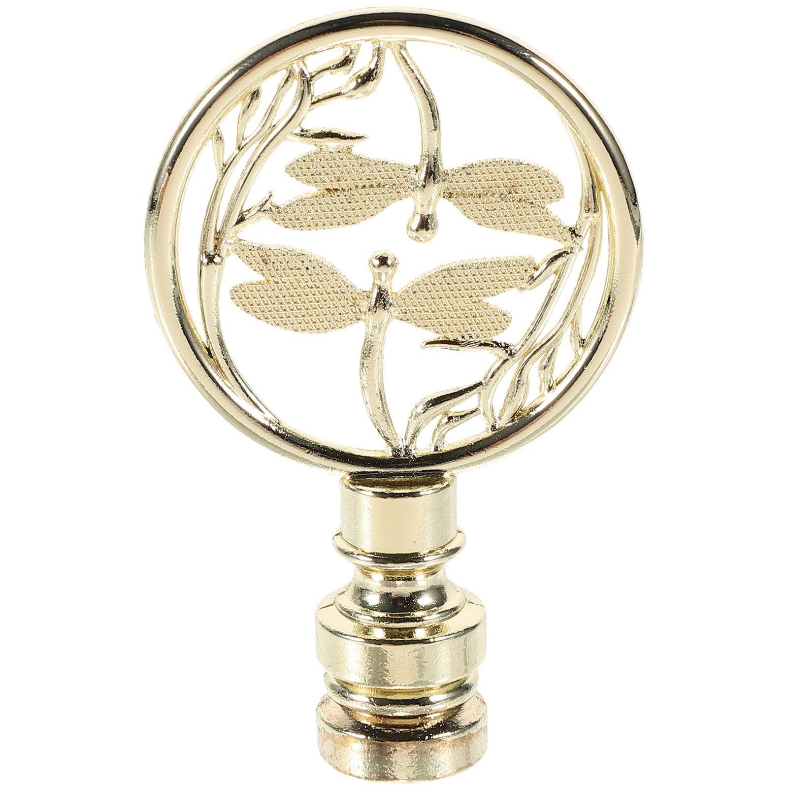 FELTECHELECTR 1Set Metal Lamp Finial Cap Oval Golden Decorative for ...
