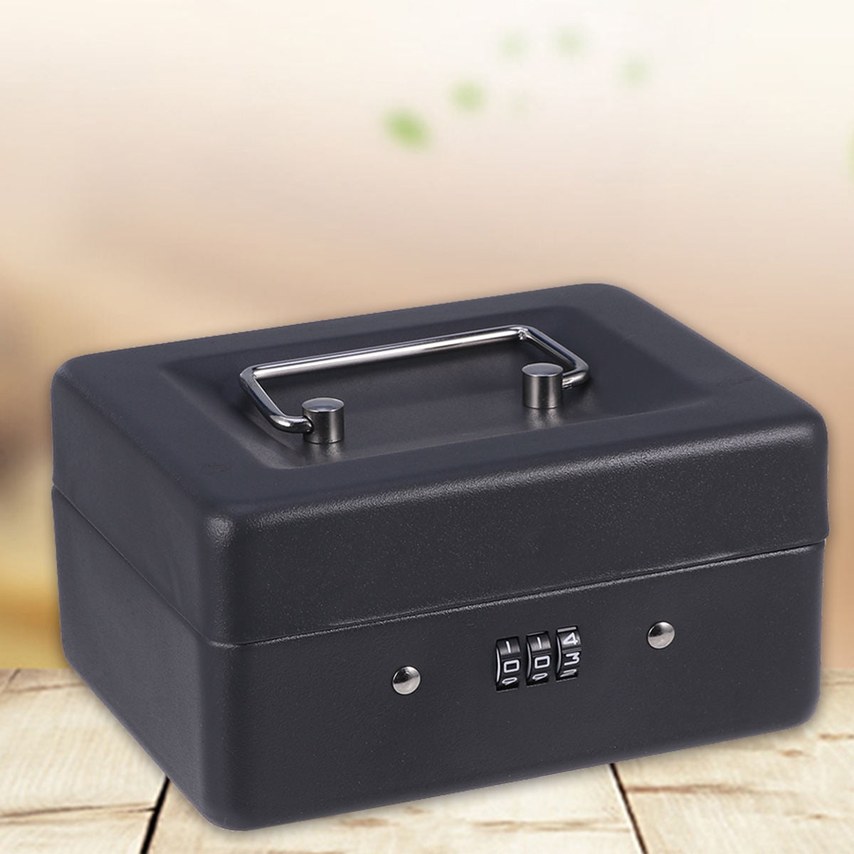 FELTECHELECTR 1Set Metal Rectangular Cashier Box With Combination Lock ...