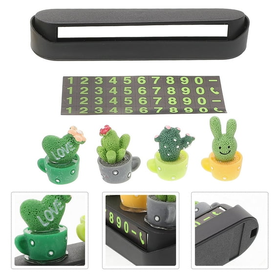 FELTECHELECTR 1Set Multi-Colored Plastic Temporary Parking Number Plate ...