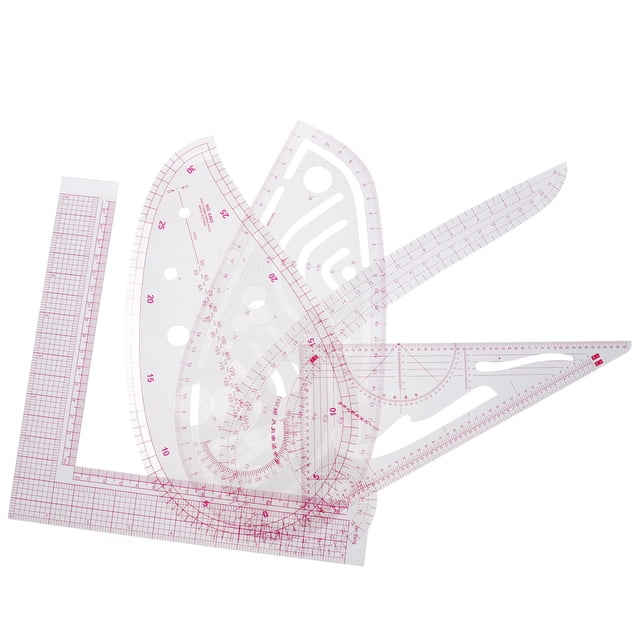 FELTECHELECTR 1Set Multifunctional Ruler Sewing Ruler Clothing Design ...