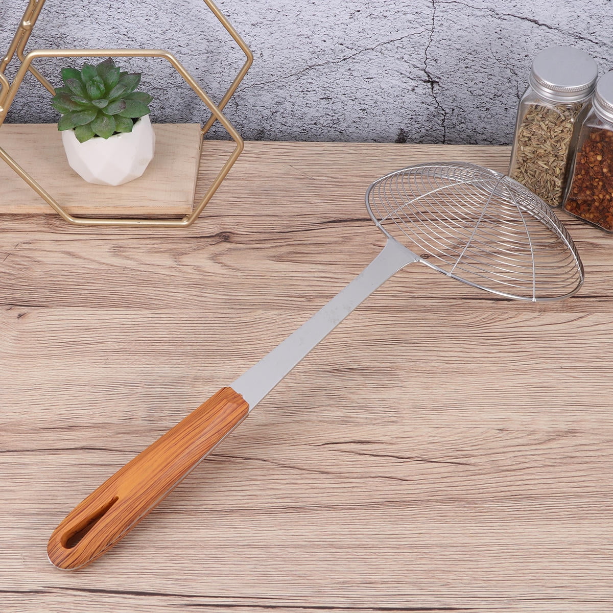 FELTECHELECTR 1Set Pasta Strainer Spoon with Stainless Steel for ...