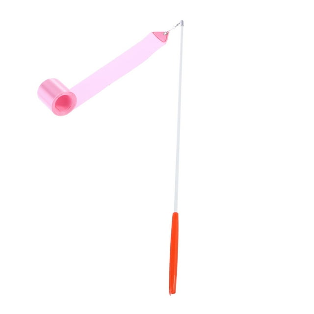 FELTECHELECTR 1Set Rhythmic Gymnastics Stick with Pink Ribbon for ...