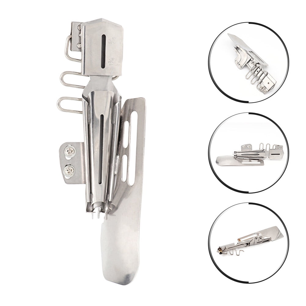 FELTECHELECTR 1Set Sewing Machine Binder Silver Stainless Steel Binding ...