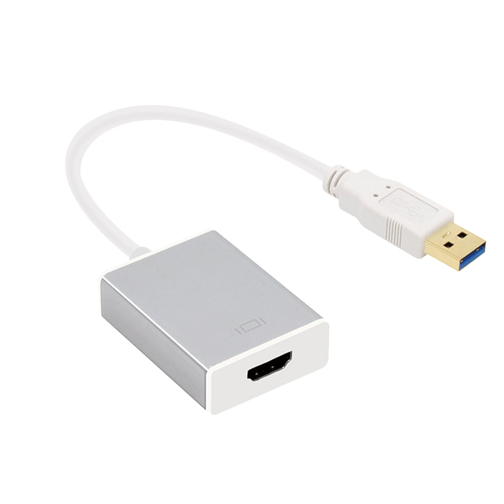 FELTECHELECTR 1Set Silver USB 3.0 to Video Cable Adapter Converter for ...