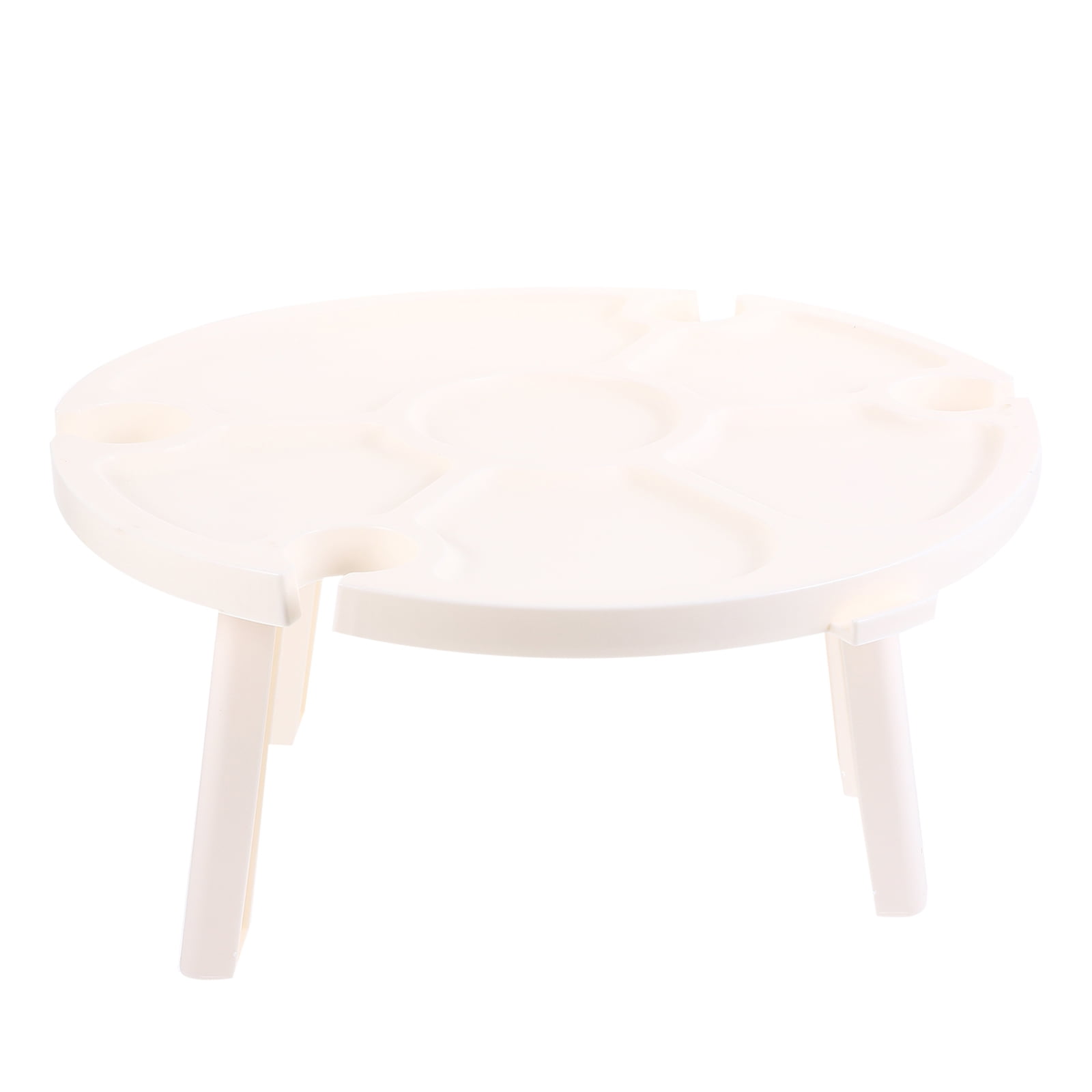 FELTECHELECTR Picnic Table White Plastic 1Pack 5.5X11.8X11.8in ...