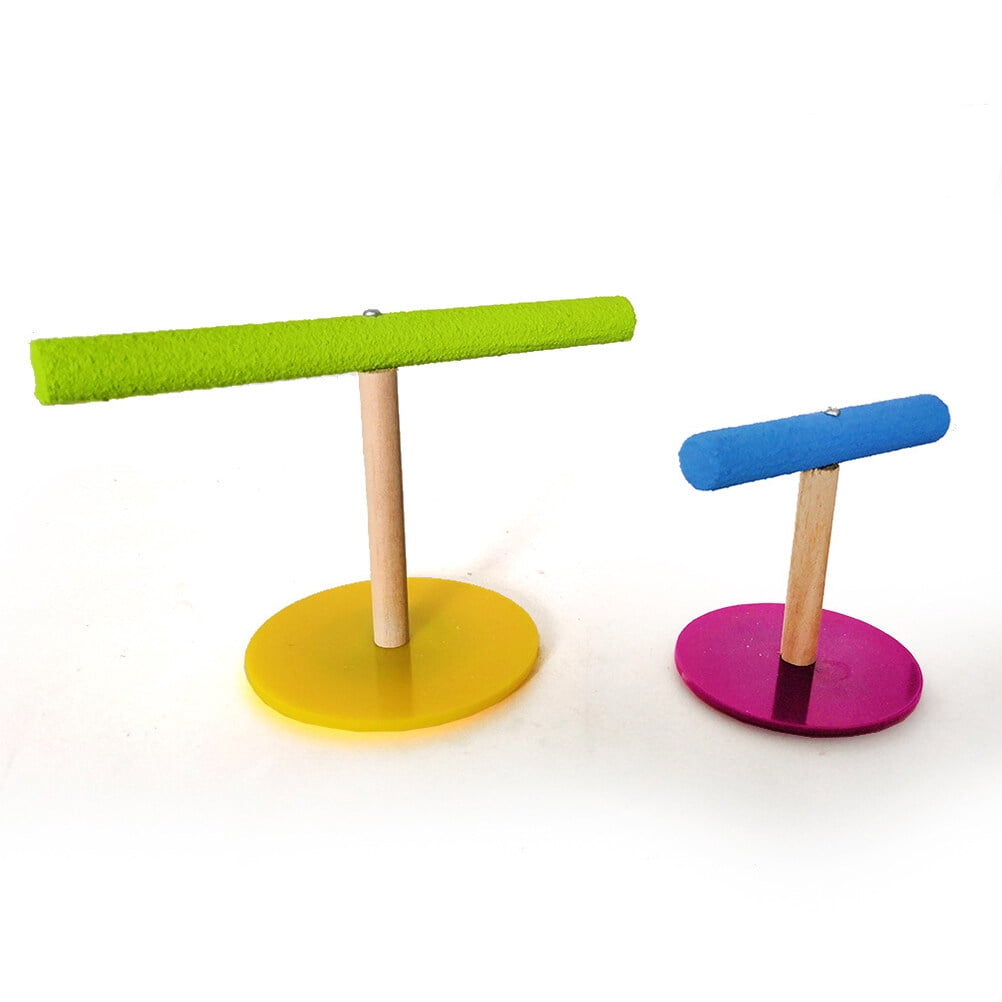 FELTECHELECTR 1Set T Shaped Bird Parrot Bridge Standing Rack for ...