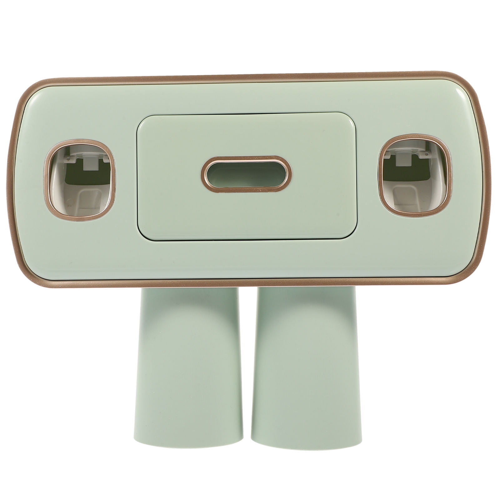 FELTECHELECTR 1Set Wall Mounted Toothpaste Squeezing Rack Green ABS for ...