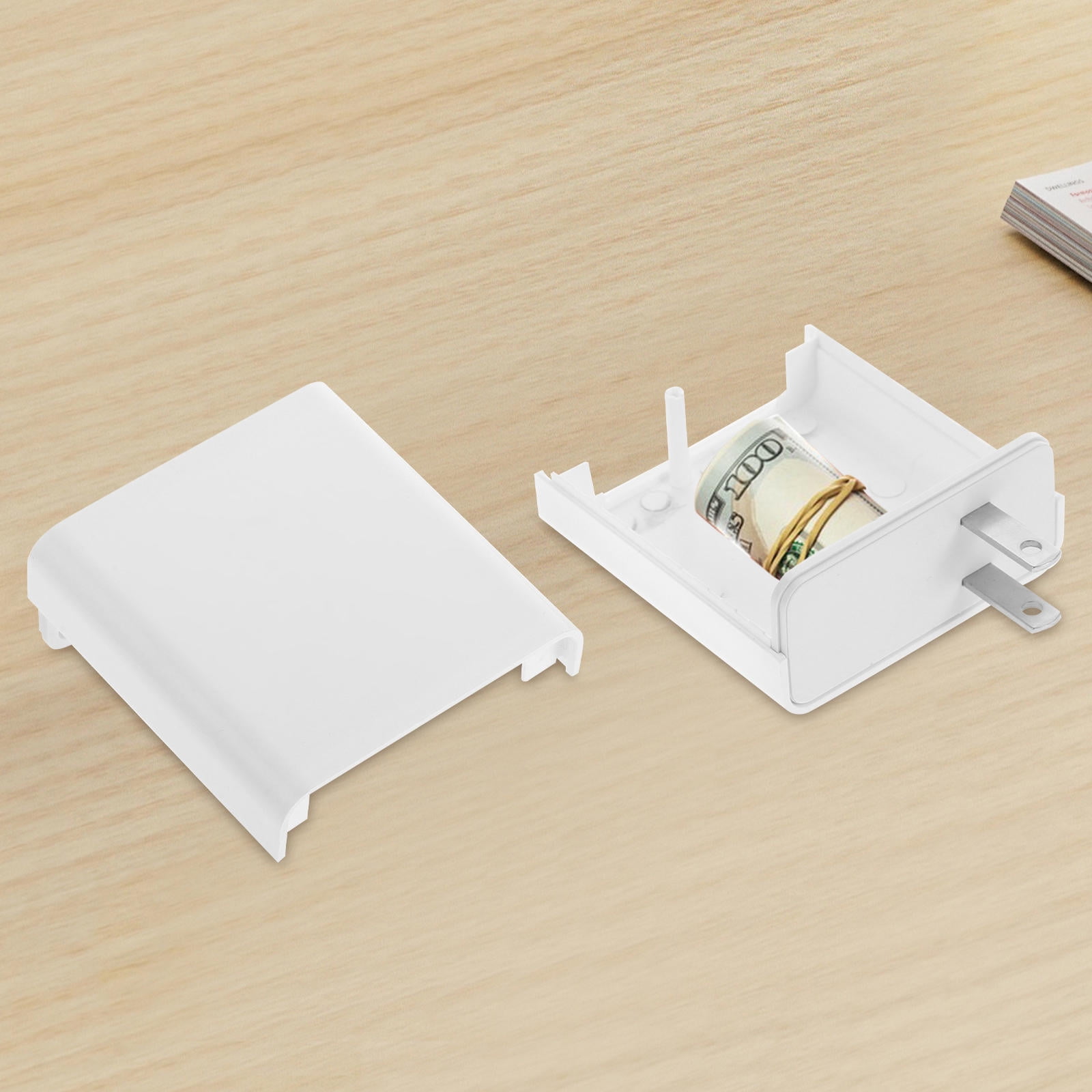 FELTECHELECTR 1Set White Rectangular Hidden Storage Box for Compact ...