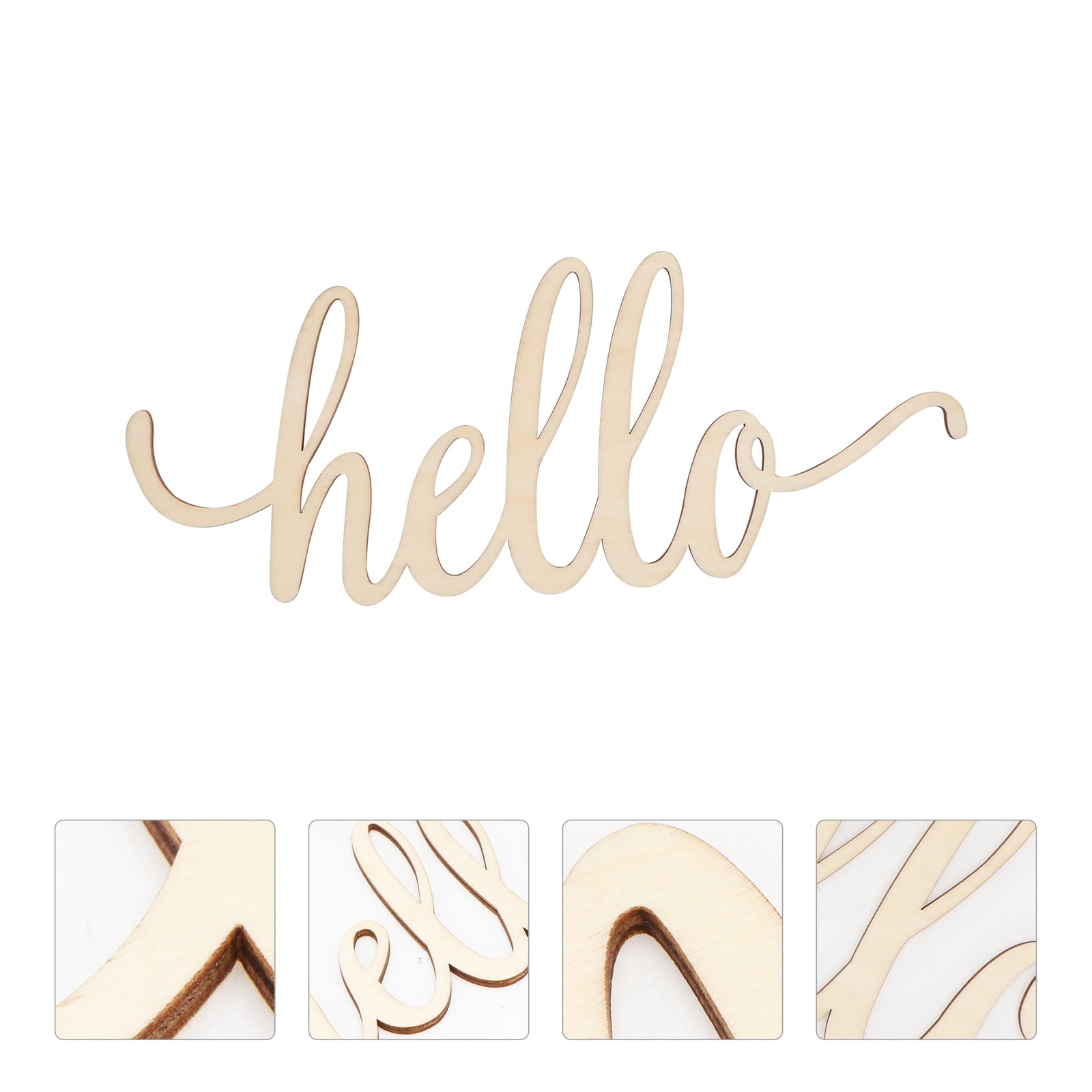 FELTECHELECTR 1Set Wood Sign Rectangular Home Letter Decor Initial ...