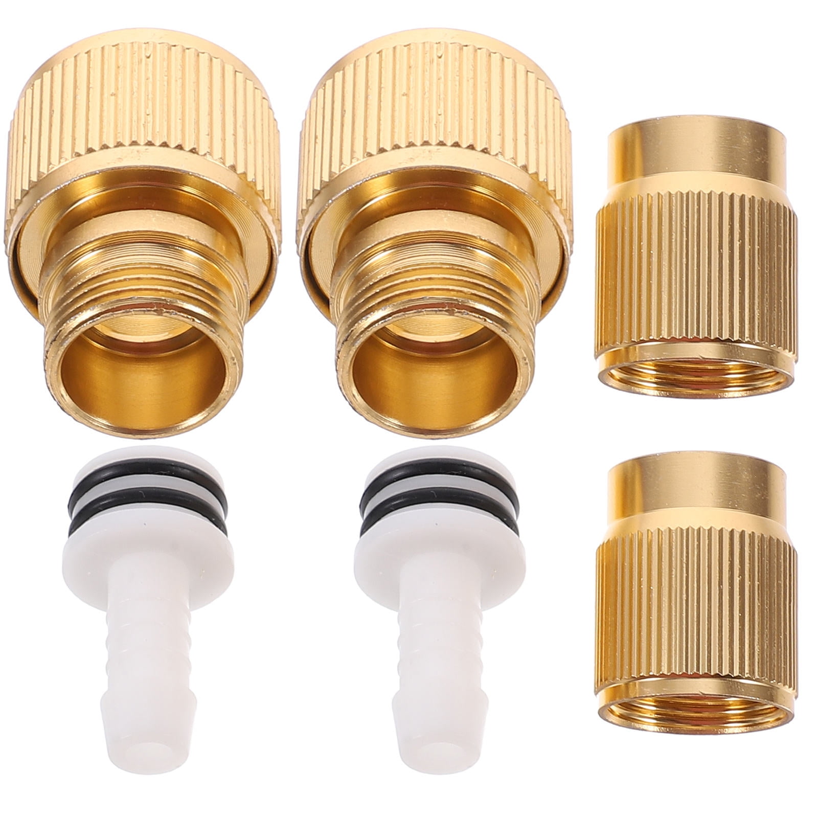 FELTECHELECTR Garden Hose Connectors Golden Color For Hose Water Pipes ...