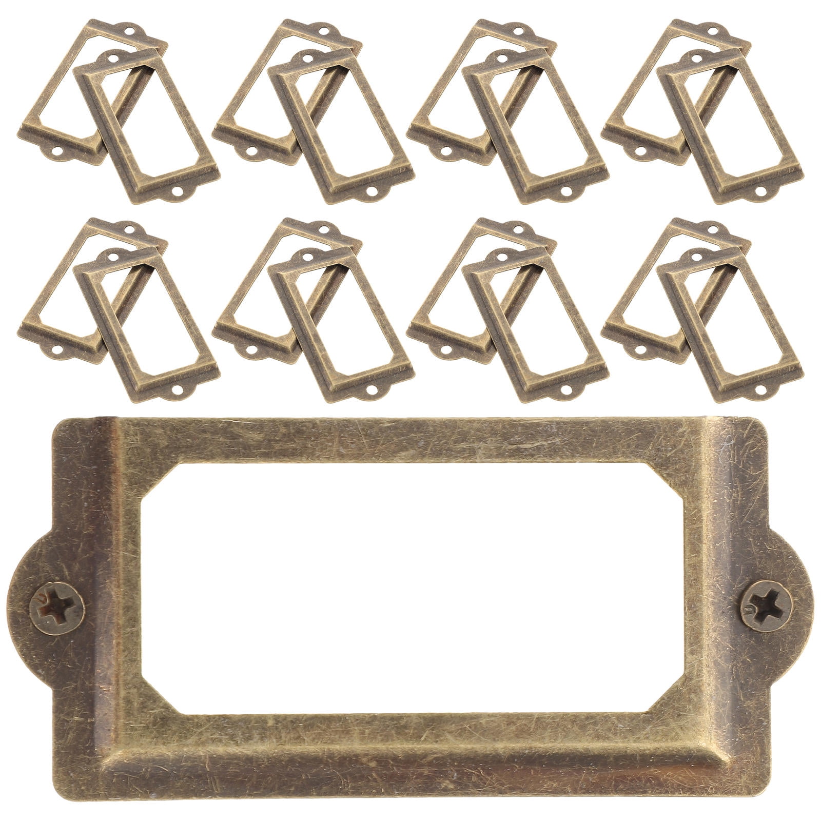 FELTECHELECTR 2 Sets Cup Drawer Label Holder Black Fine Workmanship ...