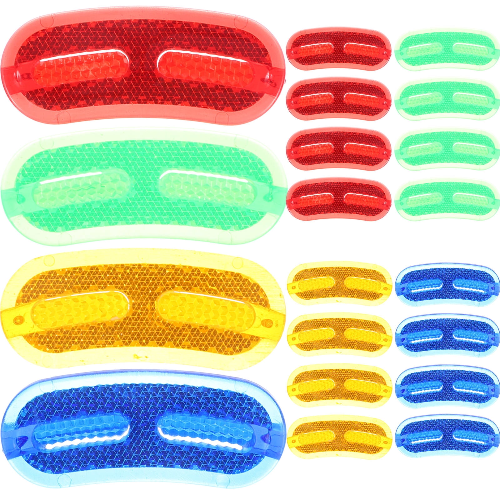 FELTECHELECTR Bike Reflectors Plastic Reflective 6.6X2.6X0.5In For ...
