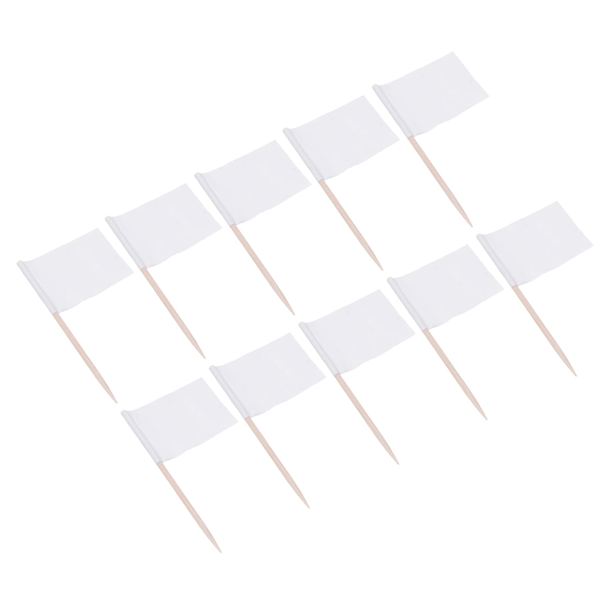 FELTECHELECTR 200Pack Flag Toothpicks for Appetizers Cake Toppers Paper ...
