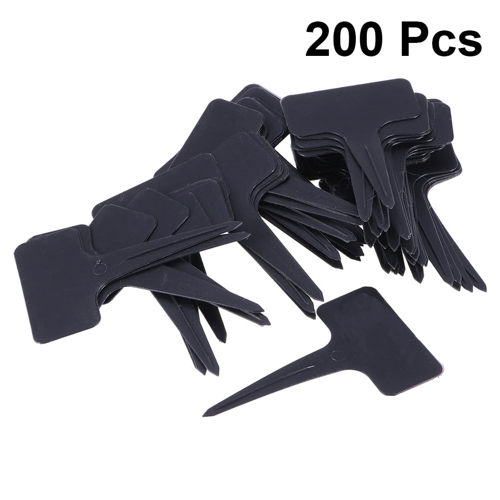 FELTECHELECTR 200Set T Shaped Flowerpot Label Plastic Garden Markers ...