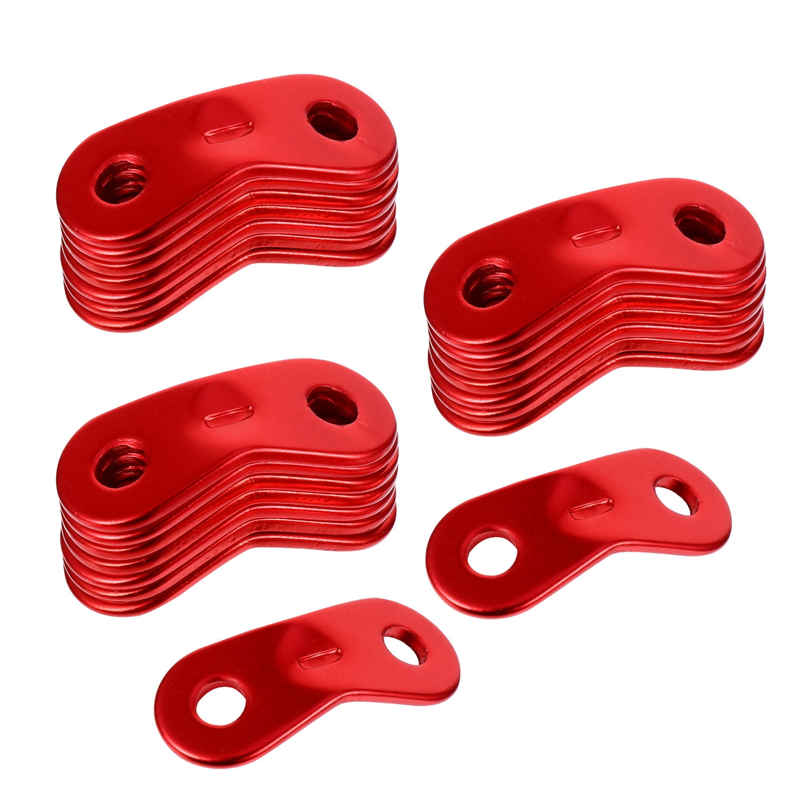 FELTECHELECTR 20Pack Aluminum Alloy Camping Tent Rope Buckles Hook for ...