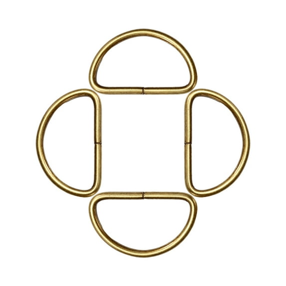 FELTECHELECTR 20Pcs Adjustable D Shape Metal Rings for Webbing Belts ...