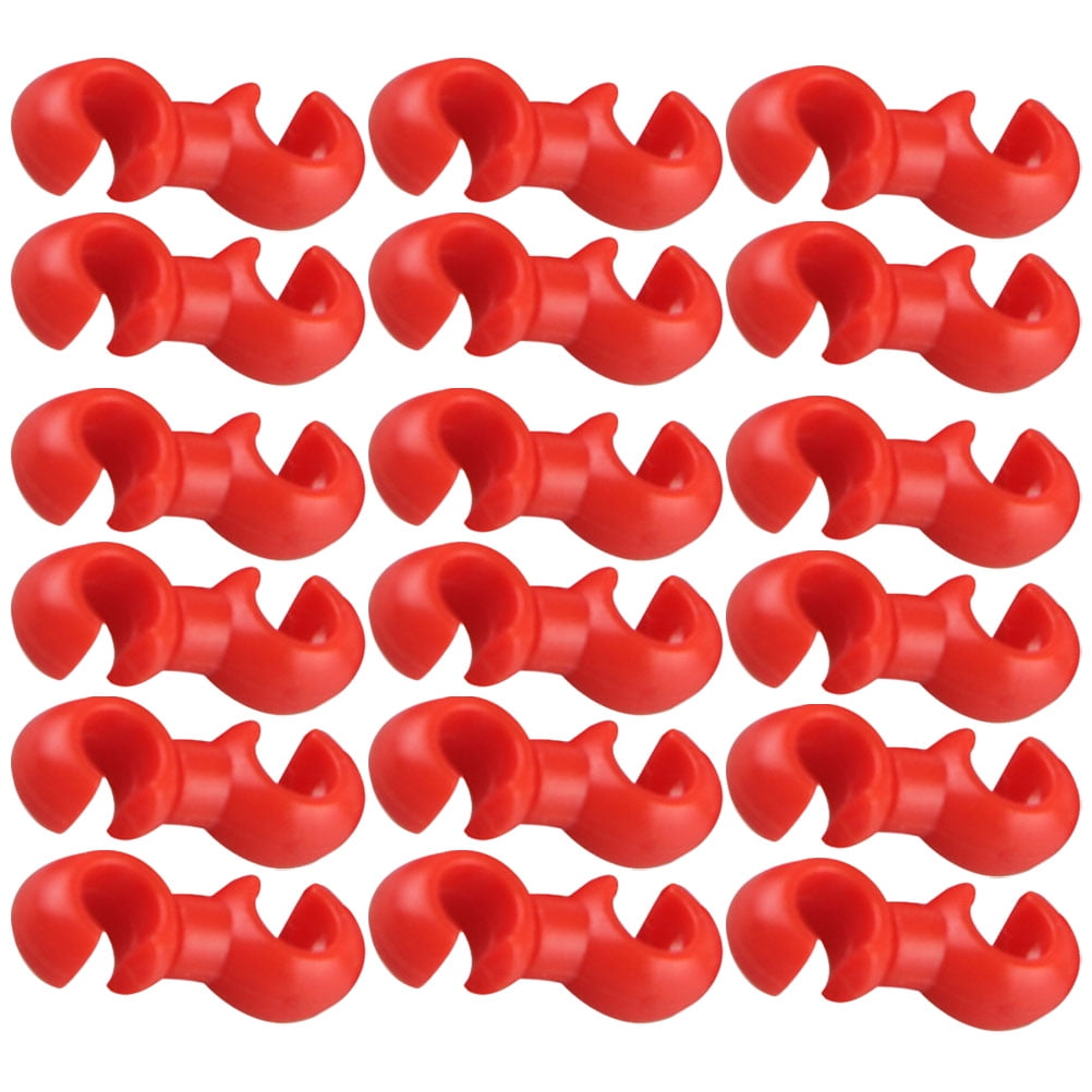 FELTECHELECTR 20pcs Brake Line Retainer Clips Plastic Red For DIY ...