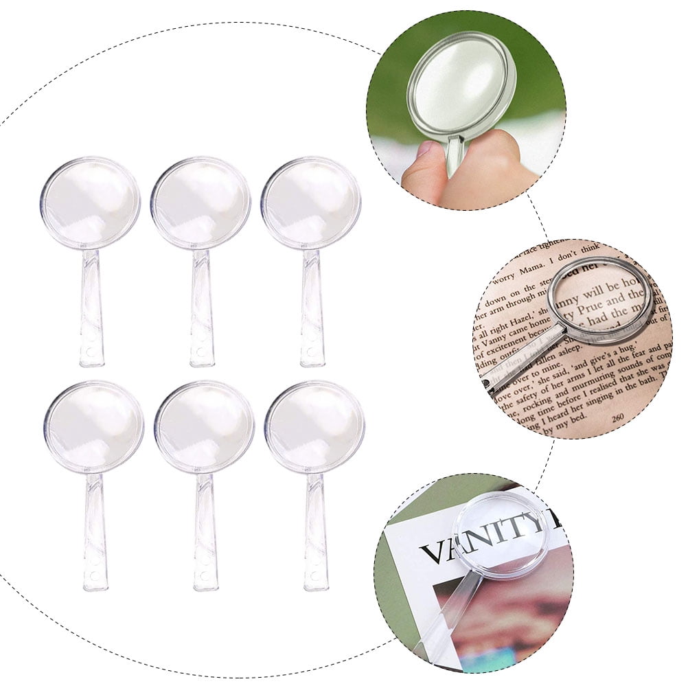 FELTECHELECTR 24Pack Portable Handheld Magnifier Round Plastic ...
