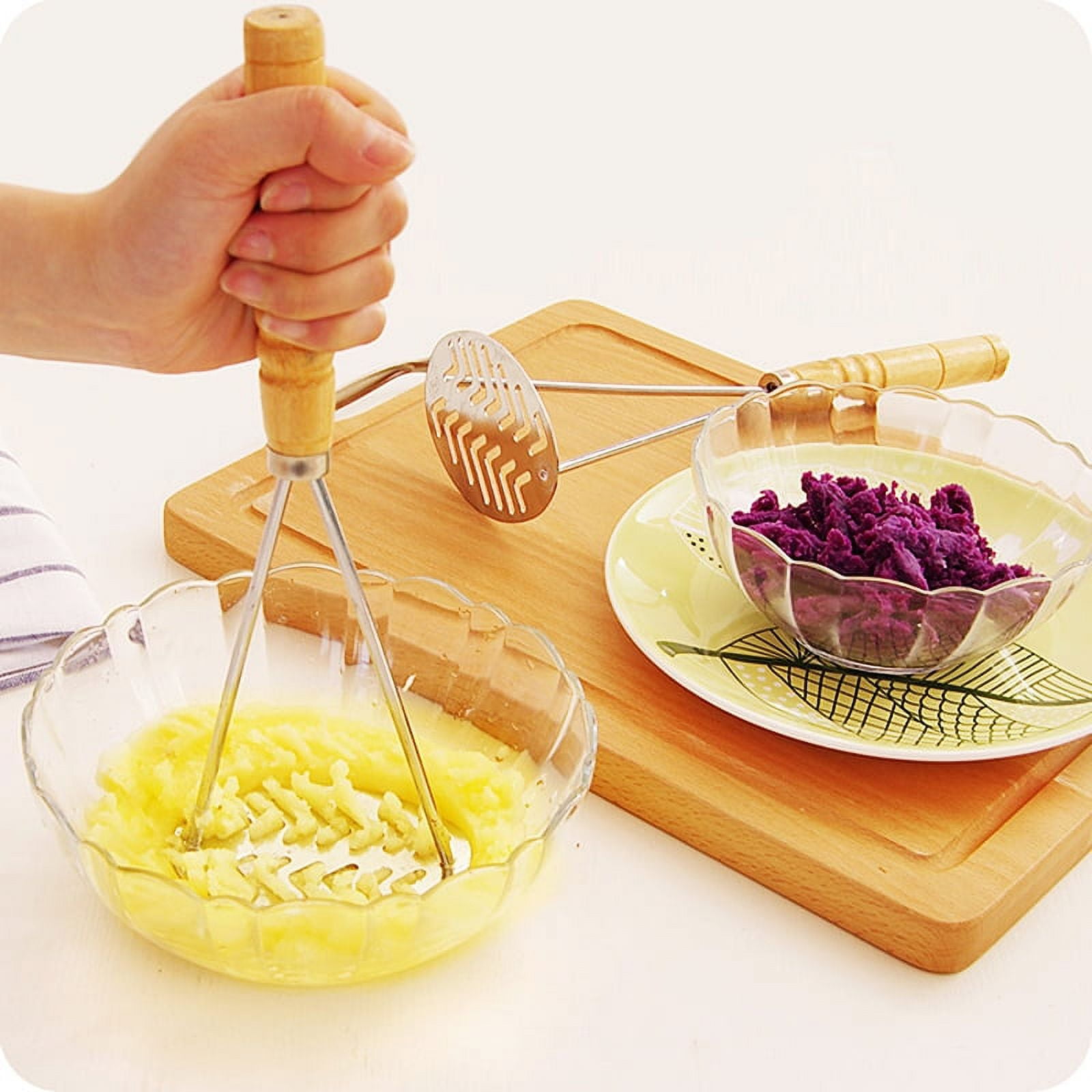 FELTECHELECTR 2Pack Bean Masher Kitchen Tool Fruit Smasher Pressure ...