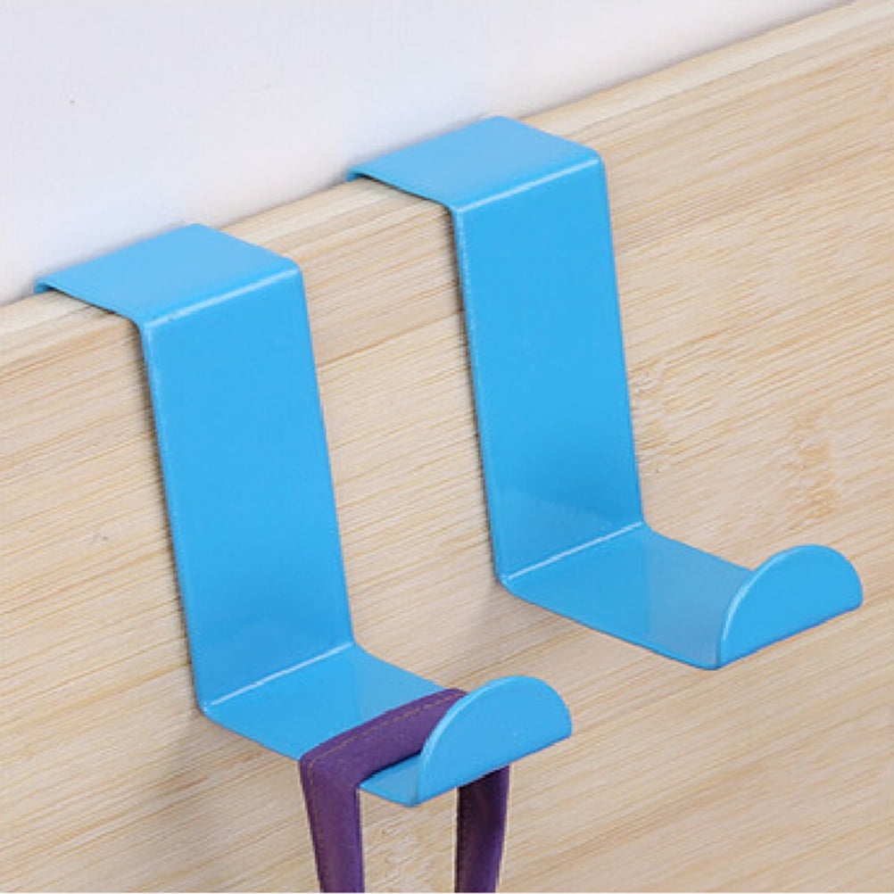 FELTECHELECTR 2Pack Blue Over the Door Hook for Hanging Coats in ...