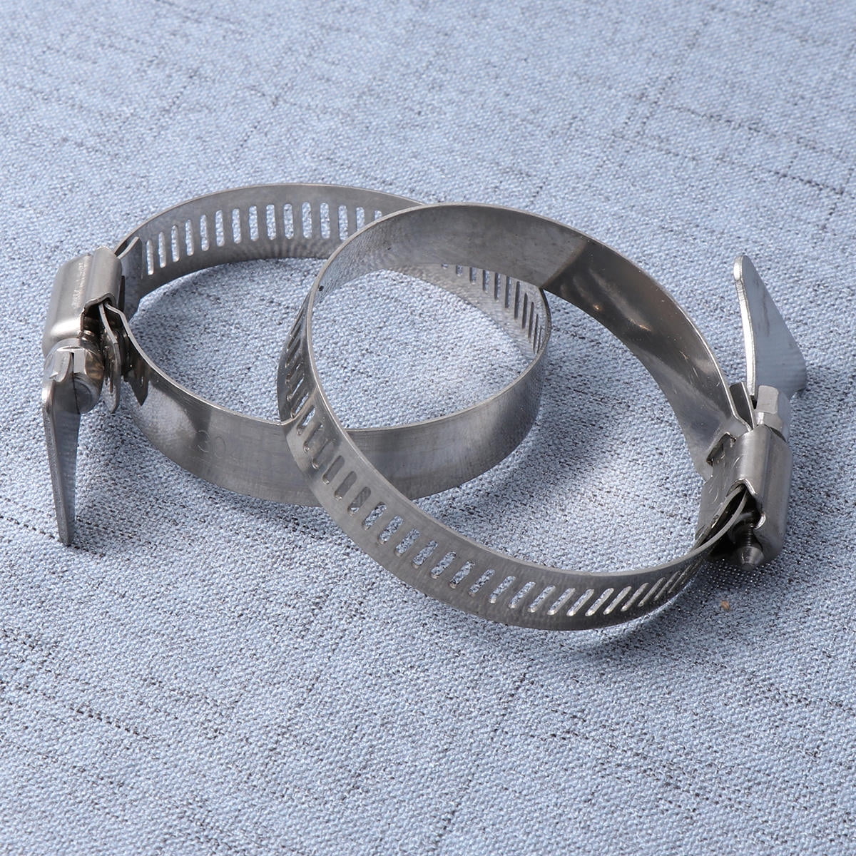 FELTECHELECTR 2Pack Hose Clip Silver 304 Stainless Steel for Securing ...