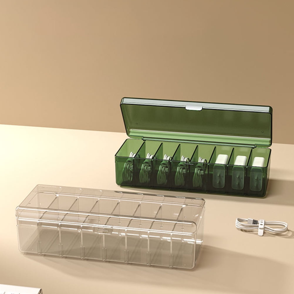 FELTECHELECTR 2Pcs 10.41X3.93X2.95in Data Cable Organizer Box Cable ...