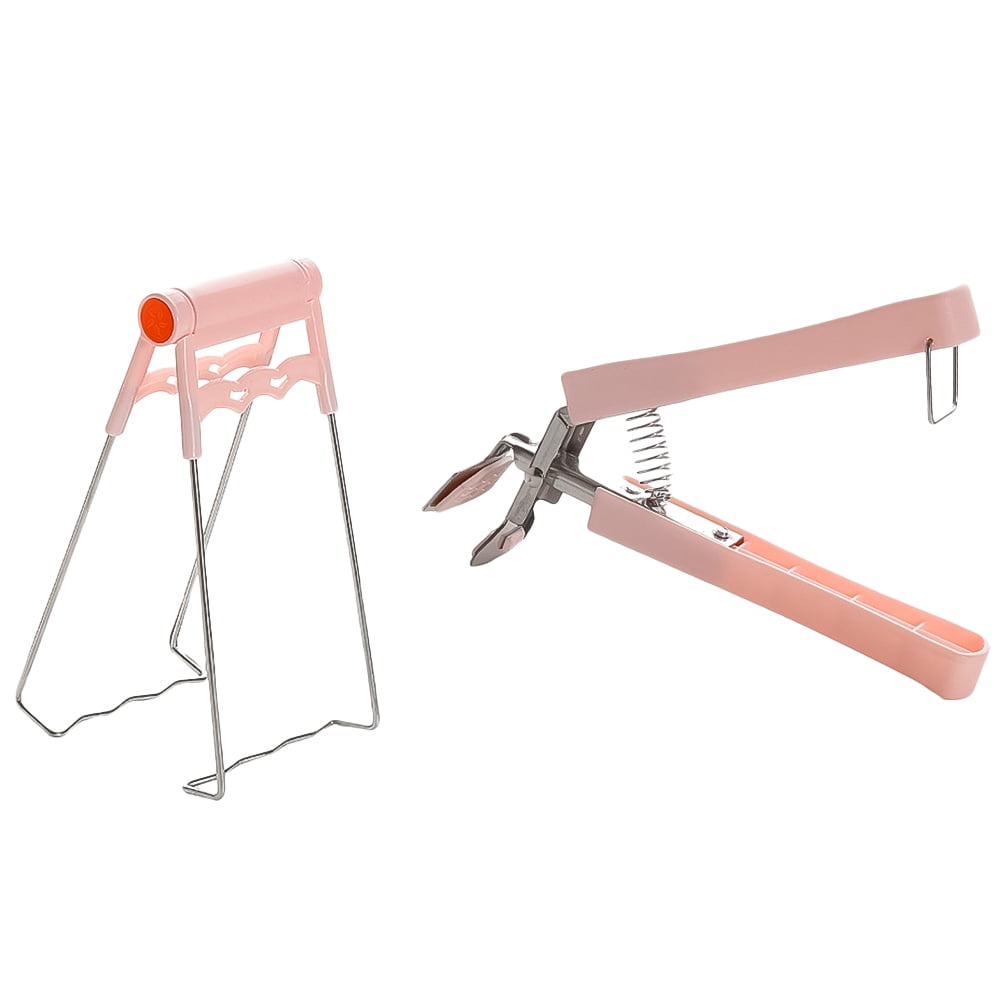 FELTECHELECTR 2Pcs Anti-Hot Clamp for Kitchen Bowl and Plate Clip Pink ...