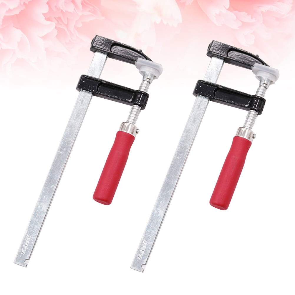 FELTECHELECTR 2Pcs F Clamps Woodworking Clamp Steel 14.6x3.3 Carpenters ...